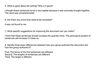 Peer review exercise # 1 | PPT