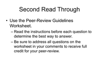 Peer Review Power Point | PPT