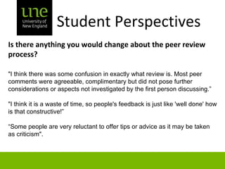 Peer review presentation | PPT