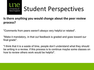 Peer review presentation | PPT