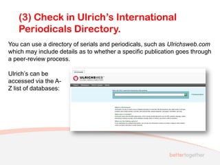 Peer review presentation | PPT