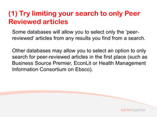 Peer review presentation | PPT