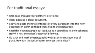 Peer review procedure, portrait of a writer | PPT