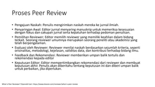 Peer review tambahan merupakan teknik seleksi jurnal.pptx