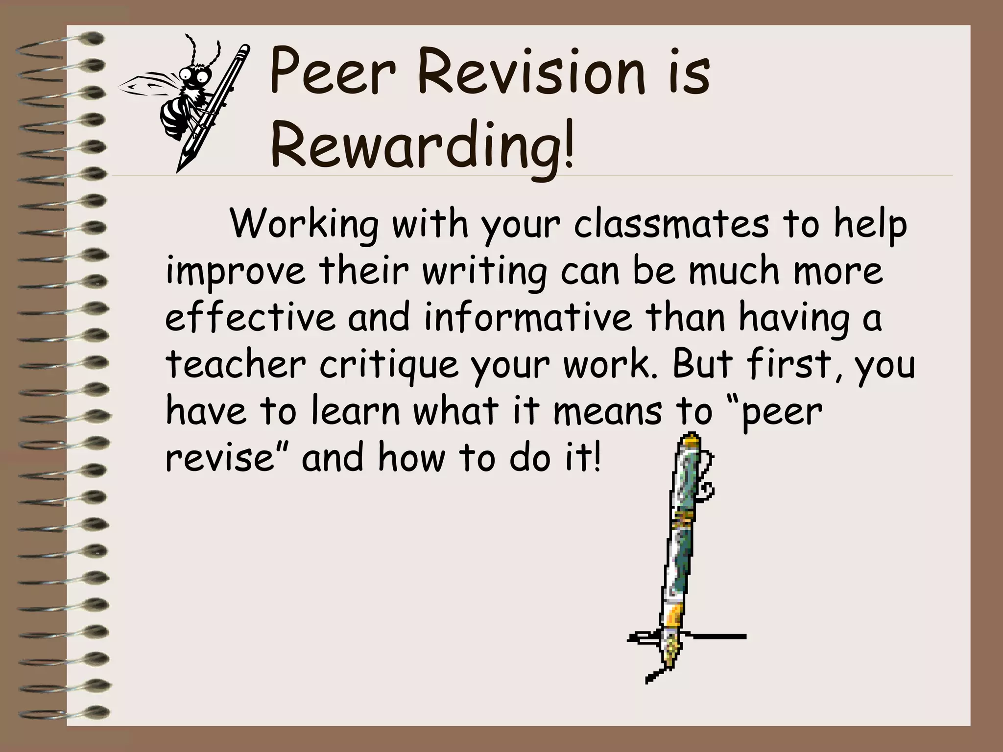 Peer Revision Ppt | PPT