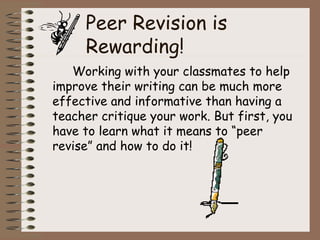 Peer Revision Ppt | PPT