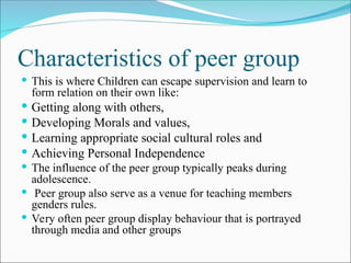 Peer group in dealing with gender issues | PPT
