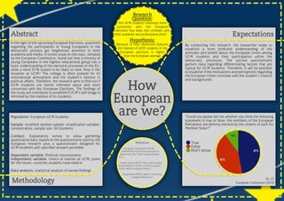 PEERS poster examples from Research Methods 2 | PDF