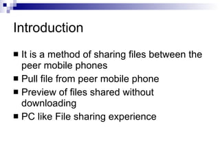 P2P file sharing over GPRS network using Motorola RAZR2 | PPT