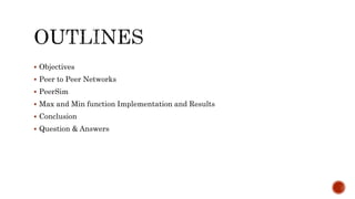 Peer Sim & P2P | PPTX