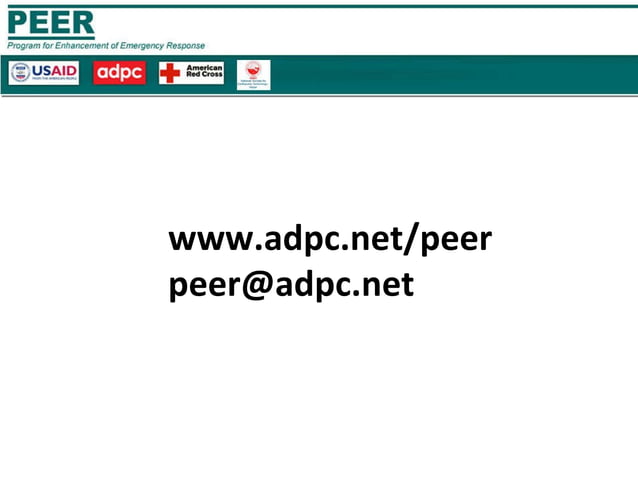 PEER - PROGRAM FOR ENHANCEMENT OF EMERGENCY RESPONSE | PPT