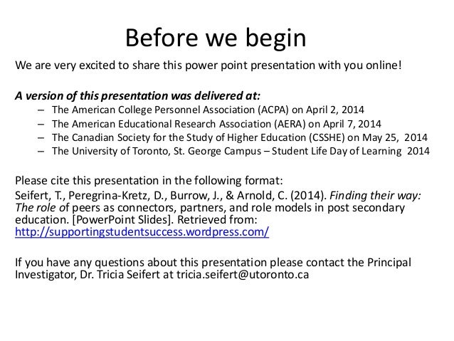 Peers presentation ppt