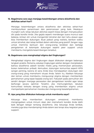 PEER SUPPORT Orang Dengan Skizofrenia di KPSI | PDF
