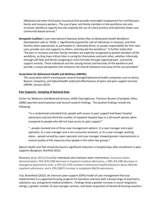 Peer Support Outcomes Quick Guide 2016 | PDF