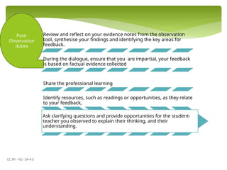 Peer Teaching Observations During School Internship | PPTX