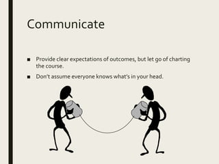 From Peer to Leader | PPT