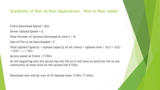 Peer to peer applications | PPTX | Computer Software and Applications | Computing