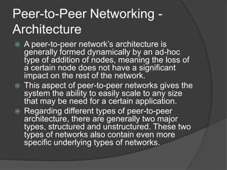 Peer To Peer Networking | PPTX