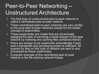 Peer To Peer Networking | PPTX