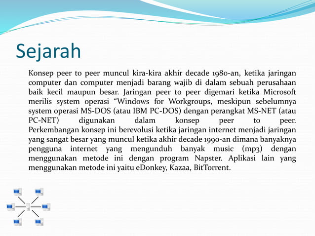 Peer to peer network (p2p) | PPTX