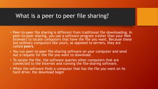 Peer to peer(p2 p) | PPTX