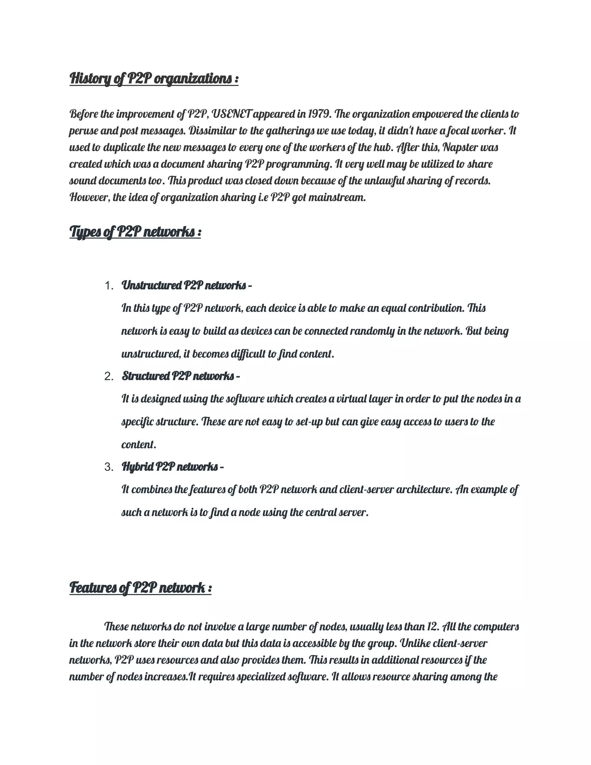 Peer to peer (p2p) | PDF