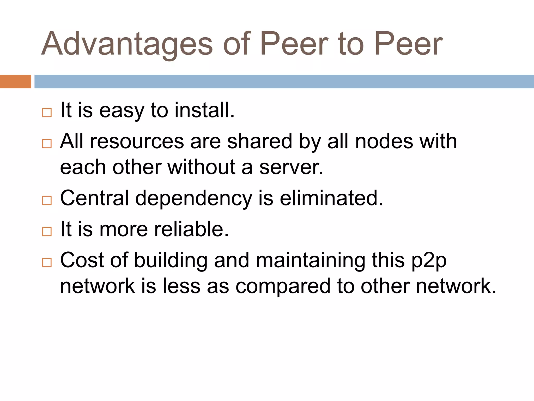 Peer to peer system | PPTX