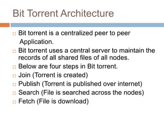 Peer to peer system | PPTX