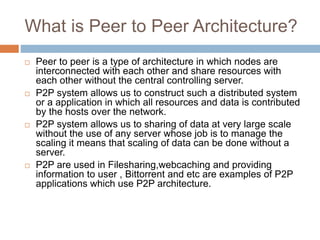 Peer To Peer Architecture