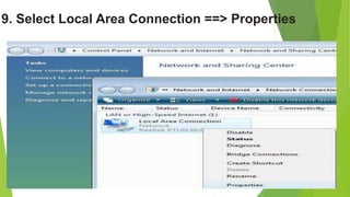 peertopeer windows7.pptx | Computer Networking | Computing
