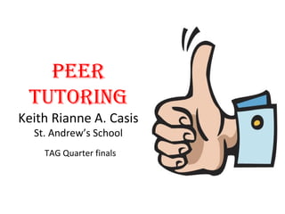 Peer tutoring | PPT | Homework and Study | Education