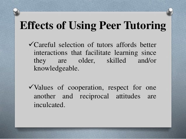 Peer tutoring