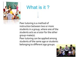 Peer tutoring | PPT | Education