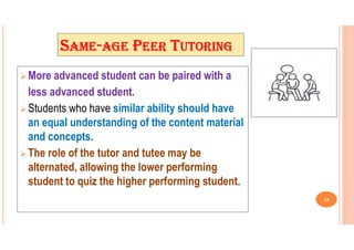 Peer tutoring | PDF