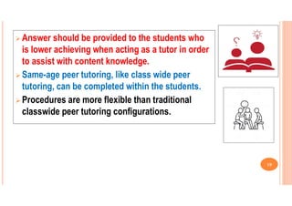 Peer tutoring | PDF