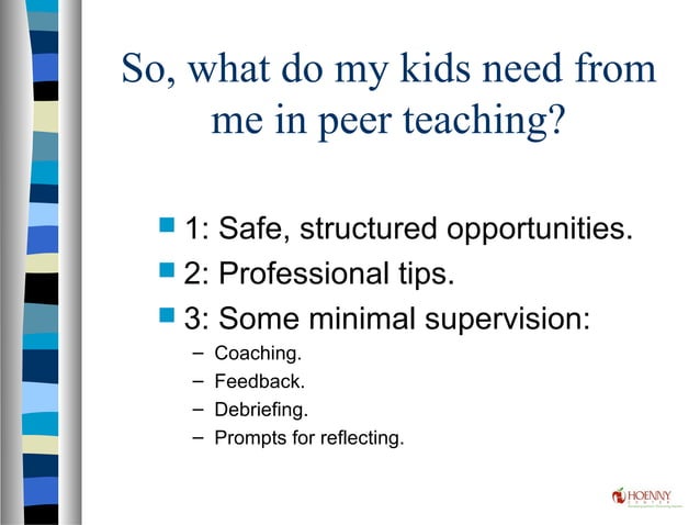 Peer tutoring power point | PPT
