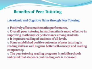 Peer tutoring powerpoint (1) | PPTX
