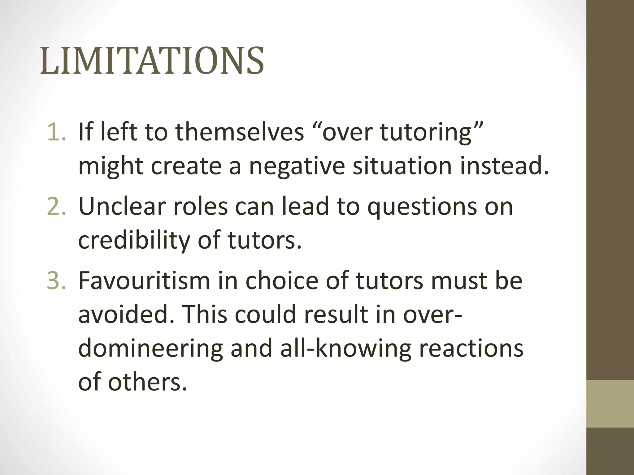 Peer tutoring power point 2 | PPTX