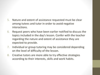 Peer tutoring power point 2 | PPTX