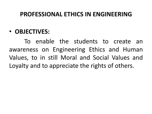 GE8076- PROFESSIONAL ETHICS IN ENGINEERING | PPT | Spirituality ...