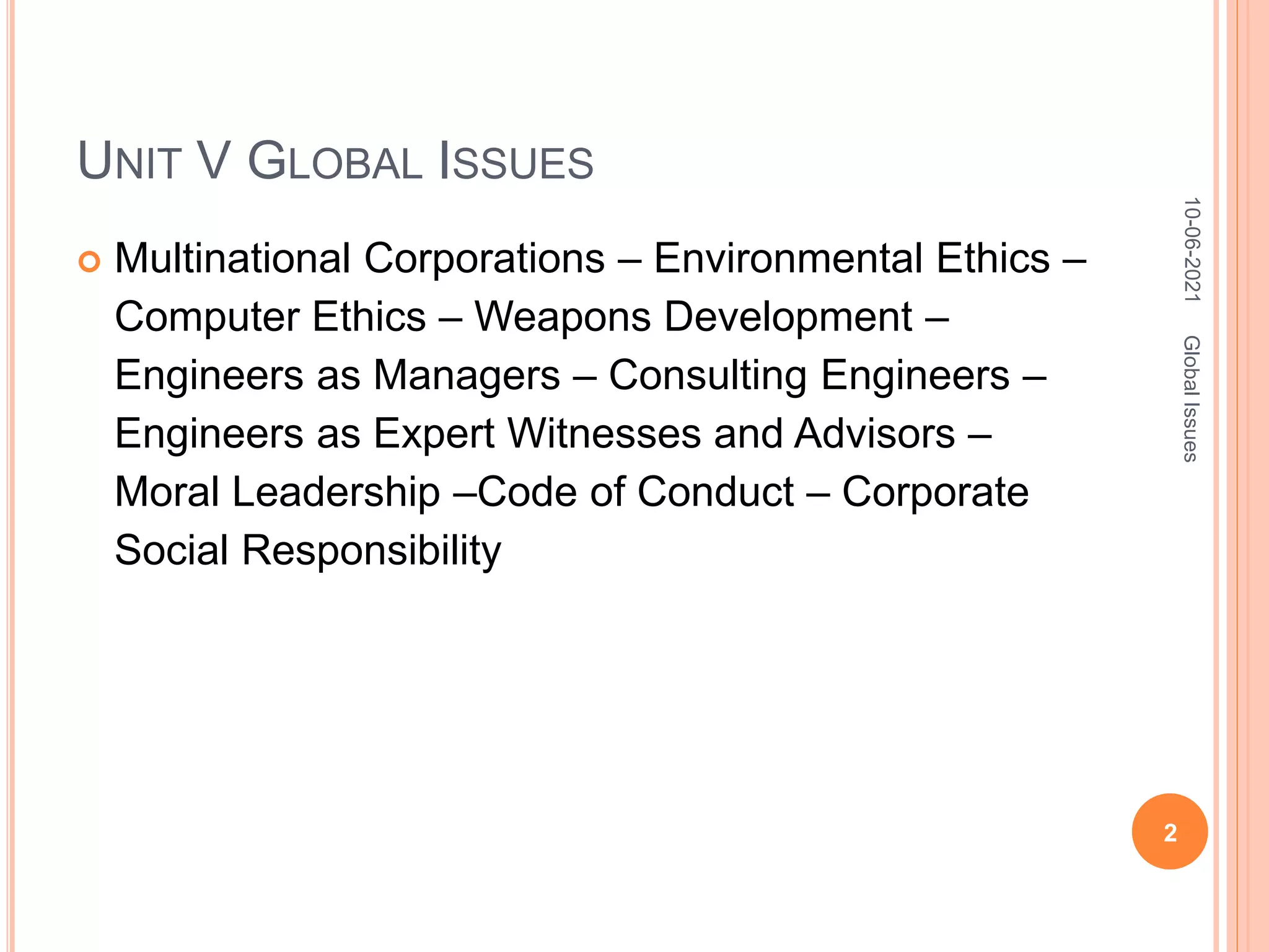 Professional Ethics in Engineering | PPTX