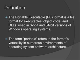 PE File Format | PDF