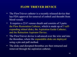 catheter based management of pulmonary embolism | PPT