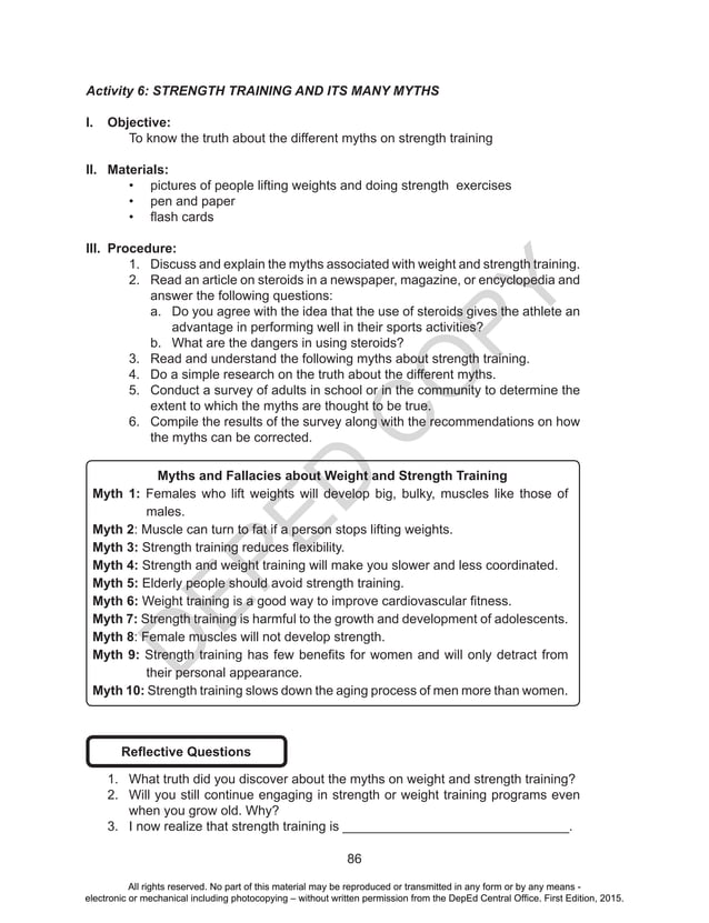 MAPEH (PE - Active Recreation (Fitness)) | PDF