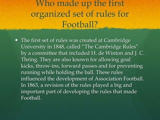 PE Football Assignment | PPT