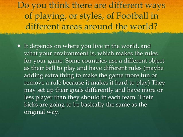 PE Football Assignment | PPT