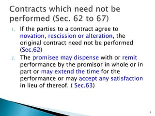 Peformance of the contract | PPT