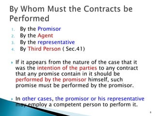 Peformance of the contract | PPTX