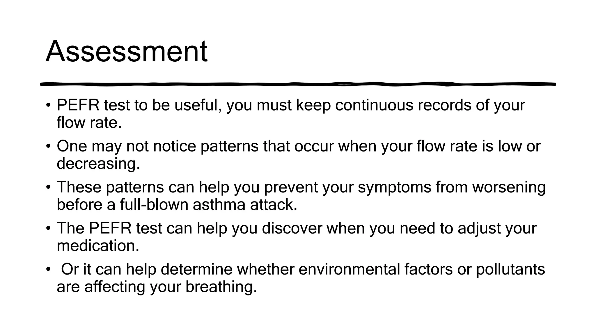 peak expiratory flow rate presentation | PPTX