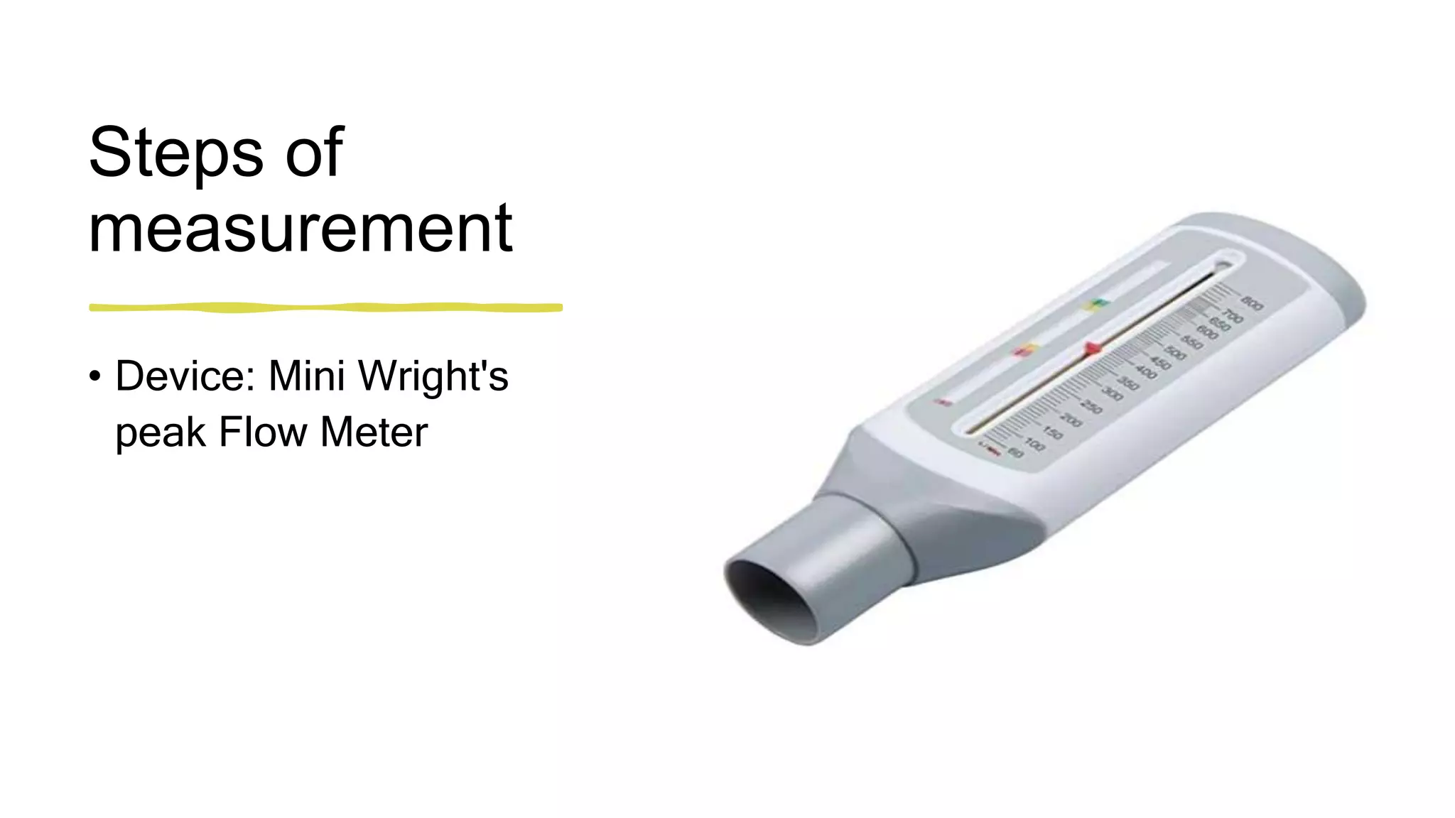 peak expiratory flow rate presentation | PPTX